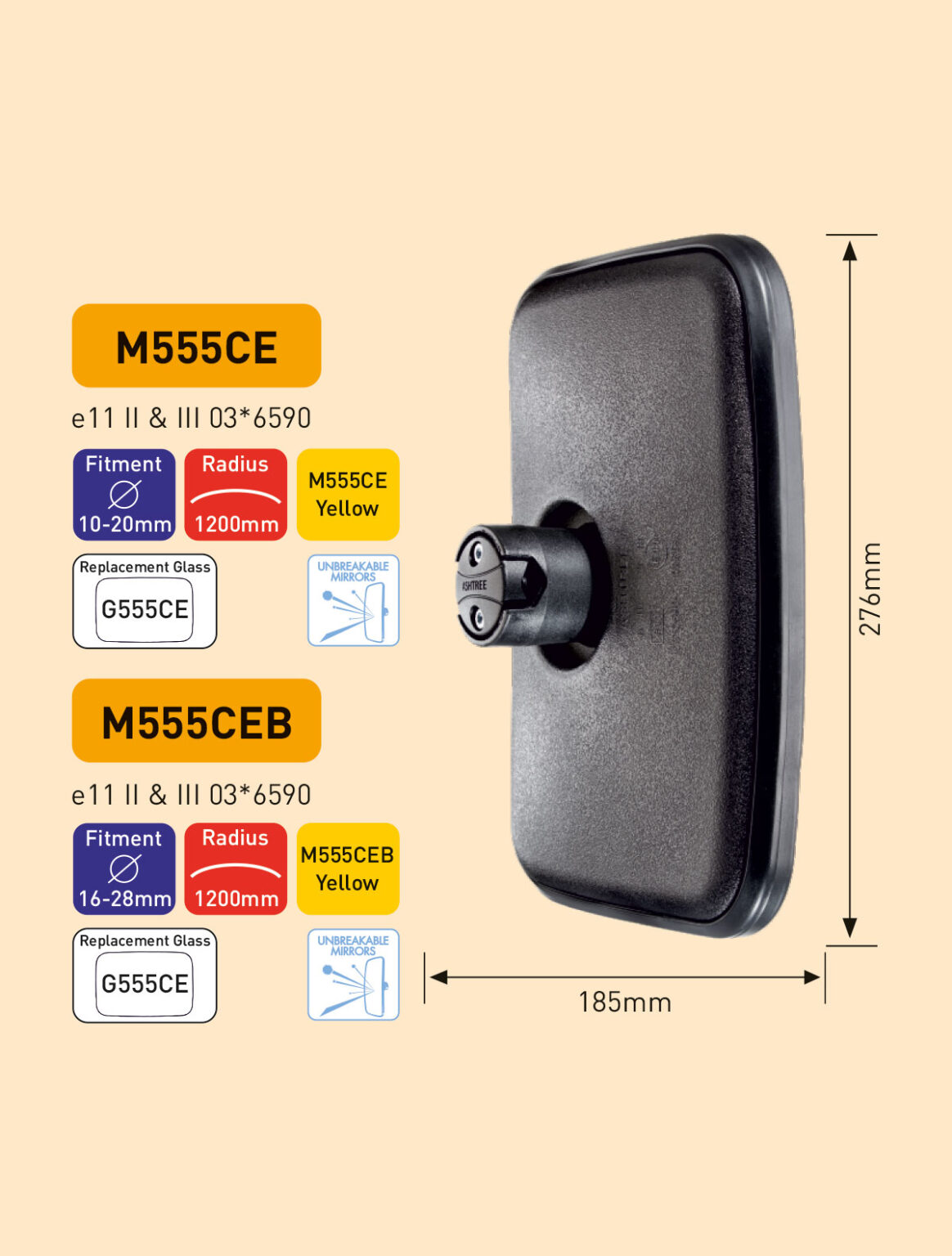 M714CE M7141CE M714FE - Ashtree Vision and Safety Mirrors and safety ...